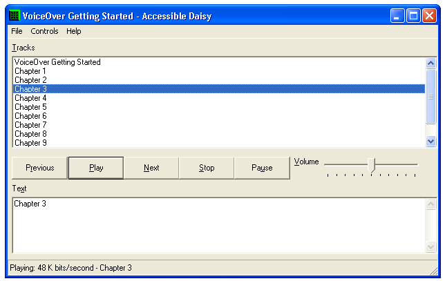 Accessible Daisy and CD Manager, a free program to let you read Daisy ...
