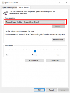 Microsoft Speech – Alasdair King's WebbIE Blog